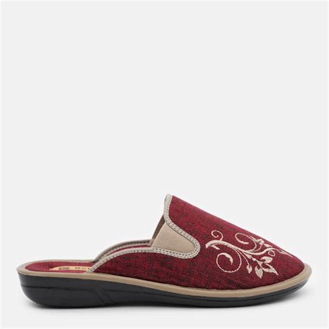 Жіночі домашні капці з закритим носком Белста 4100978 38 24 см Бордові Blst2000000043586