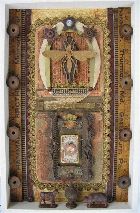 Mixed Media Collage Found Art Assemblage Art Mixed Media Collage