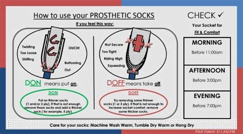 Prosthetic Sock Management Tool Psmt — Clothier Design Source
