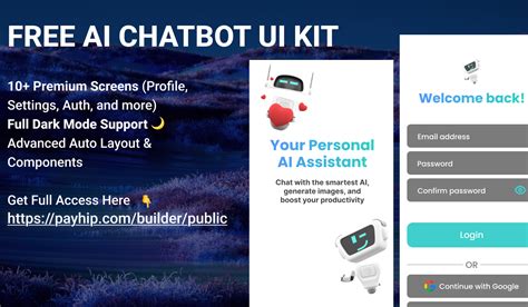 Ai Chatbot And Assistant Ui Kit Free Sample Figma