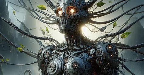 A Group Of Warforged Designed By Hr Giger How Eould You React If They Walk Into Your Town