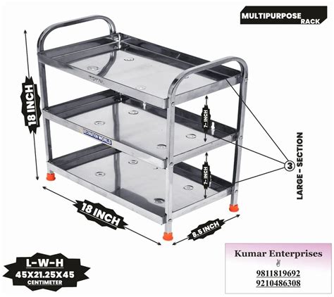Stainless Steel Kitchen Rack Dimension At Stephen Jolly Blog