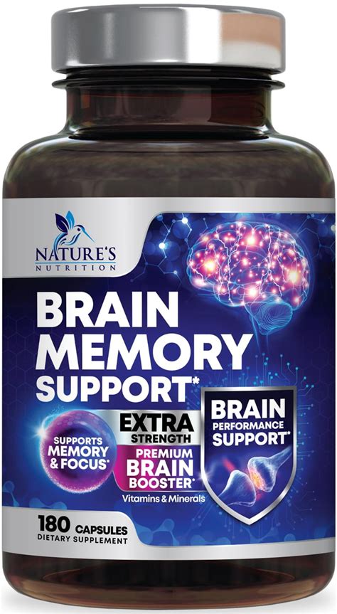 Nootropic Brain Support Memory And Focus Enhancing Supplements 180 Capsules