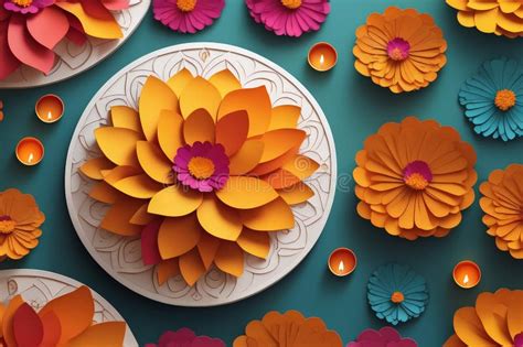 3d Rendering Paper Art Illustration Stock Illustration Illustration