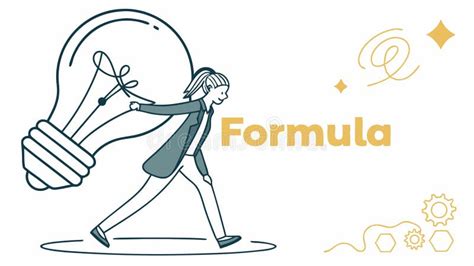 Formula Lightbulb Calculating Solutions And Innovative Formulas Math Science Vector Design