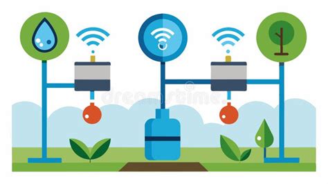 Irrigation Systems Isolated Cartoon Vector Illustrations Se Stock