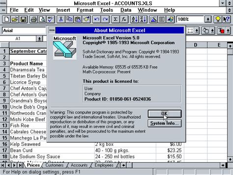 Winworld Microsoft Excel 5 X