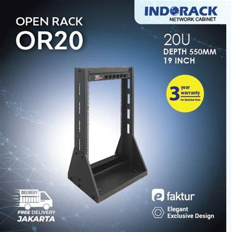 Jual Or20 Open Rack 20u 19inch Indorack Kota Surabaya Alucio Net Tokopedia