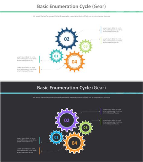 Enumeration PPT Templates Keynote Slide Members