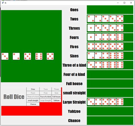 Github Achitchcockyahtzee Tkinter A Yahtzee Clone Built In Vanilla