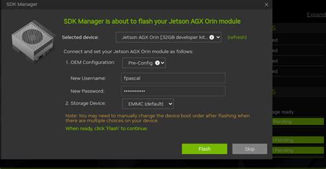 Error In Attempting To Reflash From Sdk Manager On Agx Orin Devkt 64gb