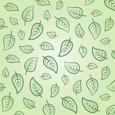 Green Leaves Seamless Pattern Vector Illustration 27810567 Vector Art