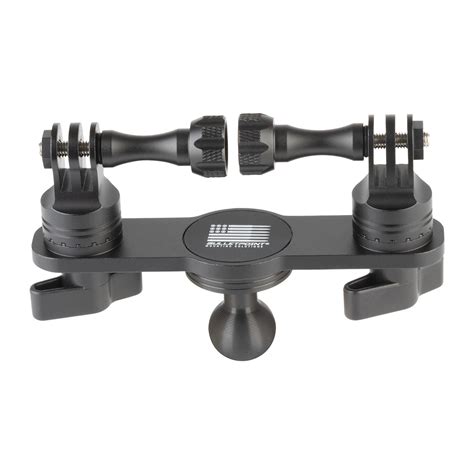 Dual Action Camera Gopro Mount With Integrated 20mm Ball Bulletpoint