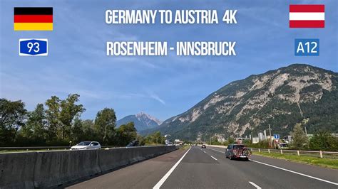 Driving From Germany To Austria Rosenheim To Innsbruck Youtube