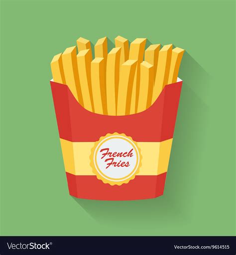Icon Of French Fries Royalty Free Vector Image