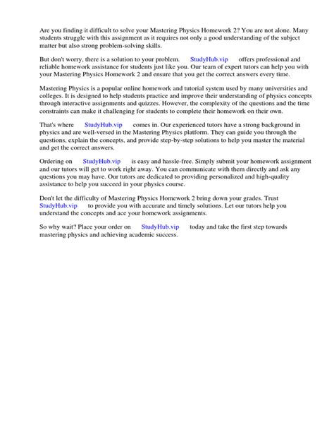 Mastering Physics Homework 2 Answers Pdf Facebook Websites