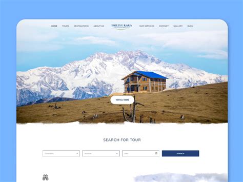 Hero Section Ui Tours And Travels Site By The Value Crew Pvt Ltd On