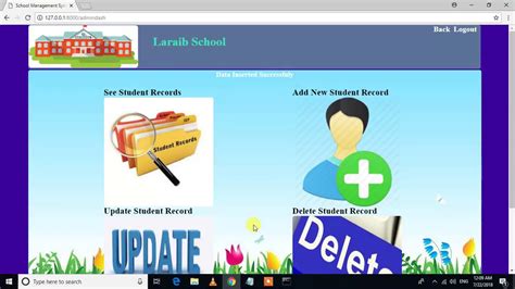Laravel Project School Management System Website Part 1 Youtube