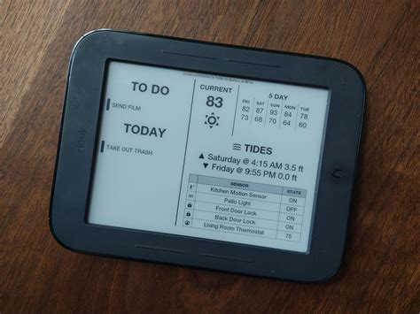 Updated My Home Assistant Nook E Ink Dashboard Now With Calendar More