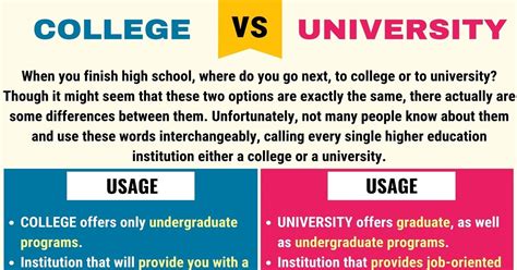 College Vs University Whats The Difference Whutpagesdev
