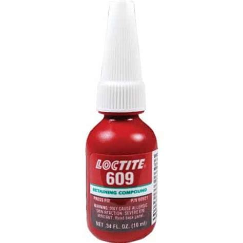 Loctite 609 Retaining Compound 10ml Green Bottle Production Supply Store