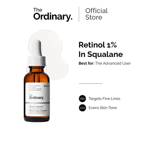 The Ordinary Retinol 1 In Squalane 30 Ml Targets Signs Of Aging