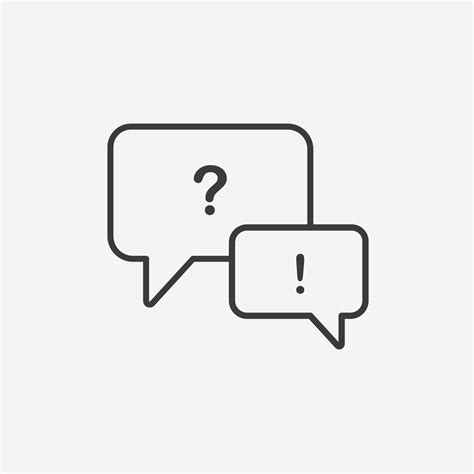 Chat Icon Vector Isolated Question Speech Help Conversation Symbol Sign 13923360 Vector Art
