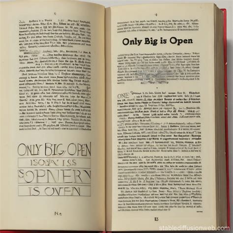 Single Open Book Stable Diffusion Online