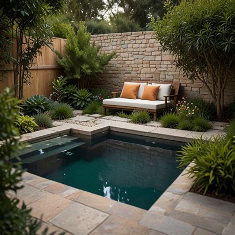 Mini Tiny Swimming Pool Holiday Vacation Stock Illustration Illustration Of Horticulture