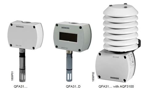 Siemens Qfa Series เซนเซอร์อุณภูมิ ซีเมนต์ Room Sensors Qfa3100 Qfa4160 Qfa4160d Qfa4171
