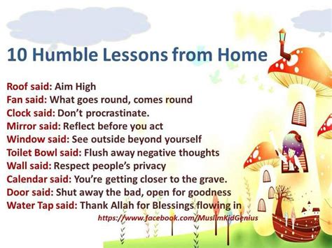10 Humble Lessons From Home