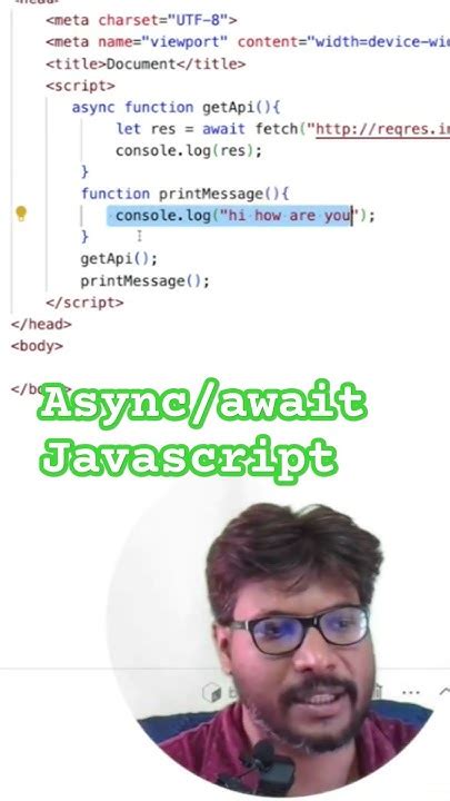 async and await in javacsript javascript coding webdevelopment youtube