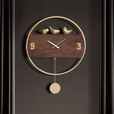 Wall Clock Modern Design Clocks Home Decor Large Pendulum Cuckoo Clock Non Ticking Quiet Timer