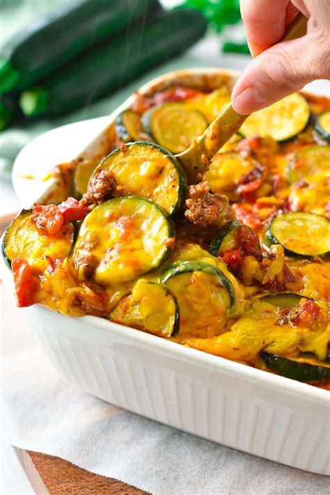 Zucchini Sausage Casserole Sweet As Honey