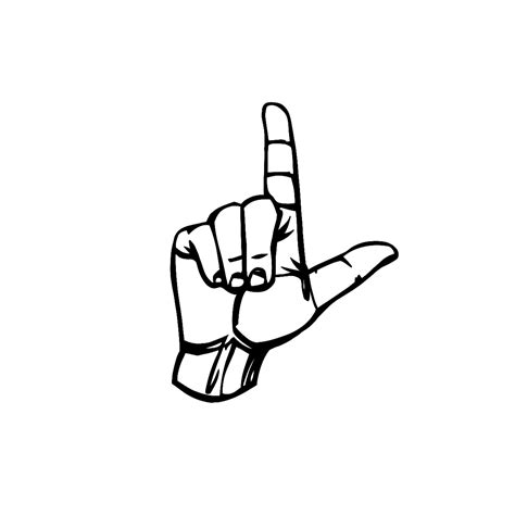 Asl Letter L