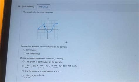 solved the graph of a function f is given determine whether