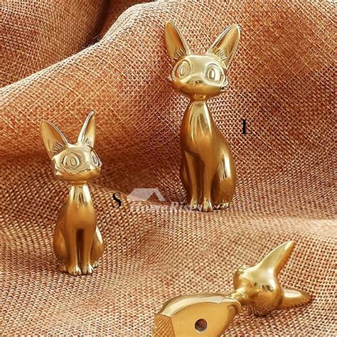 2 Pack Cat Brass Cabinet Knobs Cute Drawer Knob Gold Hardware Dresser