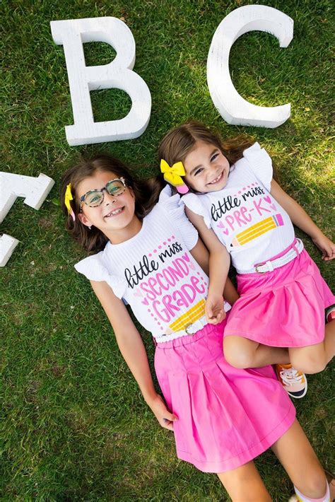 Little Miss Pre K 5th Grade Set Girls Back To School Clothing