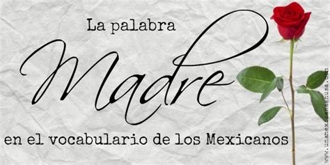 La Palabra Madre En El Vocabulario De Los Mexicanos Vocabulario