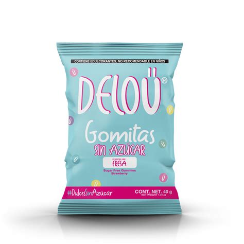 Gomitas Sin Azúcar Keto Sabor Fresa 10 Pzas Deloü Gomitas Sin Azúcar
