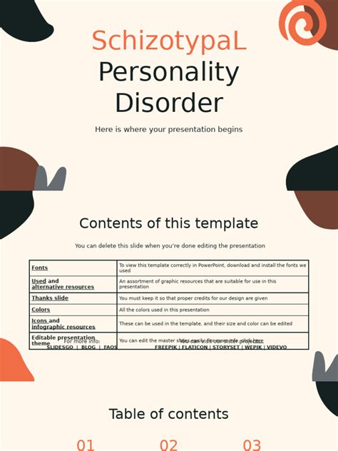 Schizotypal Personality Disorder By Slidesgo Pdf