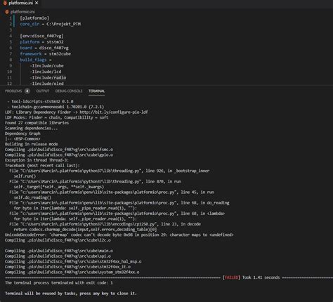 UnicodeDecodeError Charmap Codec Can T Decode Byte X When Compiling Project On My PC