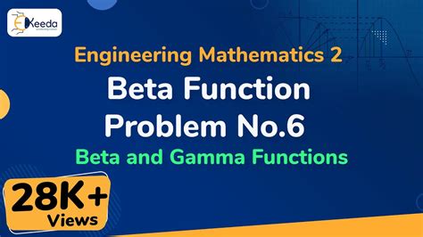 Beta Function Problem No6 Beta And Gamma Functions Engineering