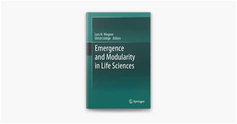 ‎emergence And Modularity In Life Sciences Sur Apple Books
