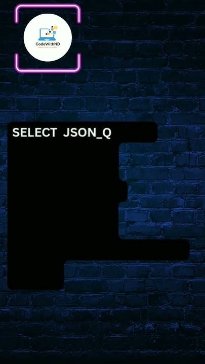 How To Return Json Object Using Json Query In Sql Learnsql Codewithnd Shortfeed Trending