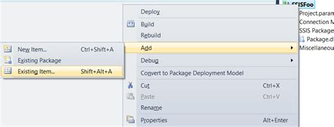Ssis Package Not Visible In Vs 2010 Stack Overflow
