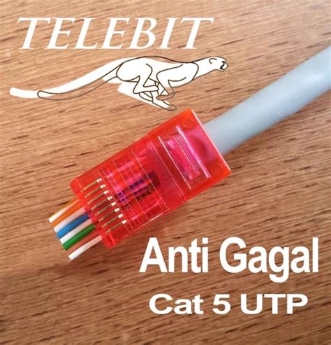 Konektor Rj Connector Rj Easy Crimp Anti Gagal Cat Lazada Indonesia