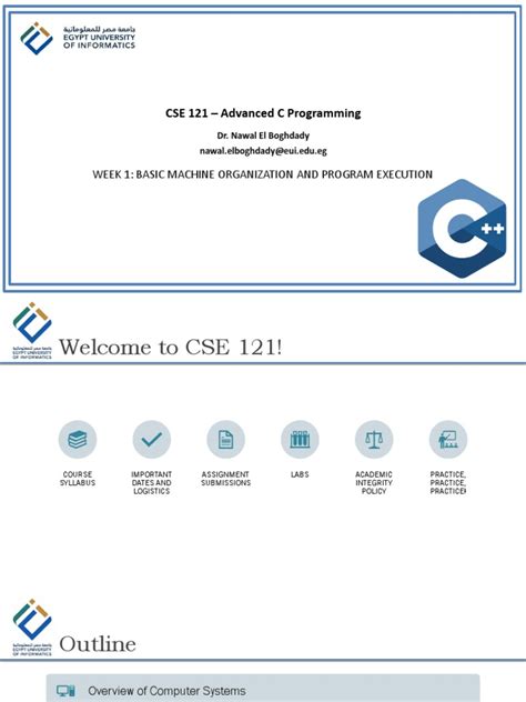 Week 1 Basic Machine Organization And Program Execution Pdf Computer Program Programming