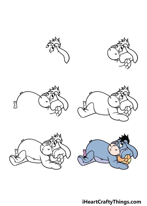 How To Draw Eeyore A Step By Step Guide Easy Disney Drawings Disney Drawing Tutorial Lilo