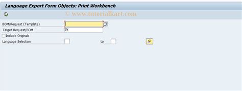 EFTRLANGVEC SAP Tcode Language Transport Form Objects